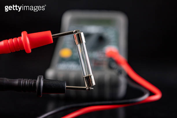 Electric meter and glass fuse. A device for measuring electric current ...