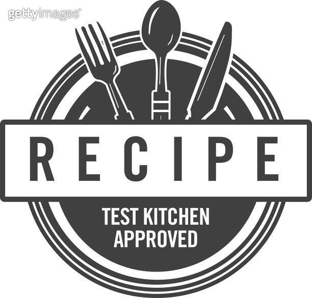 Tried and Tested Recipe Approved Label design with text for Test ...