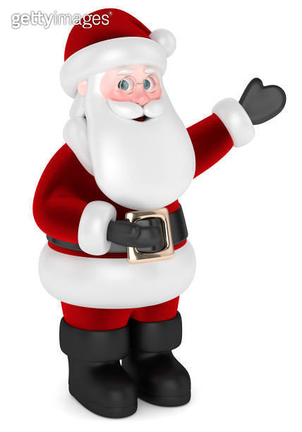 3d render of Santa Claus over white 이미지 (1186890051) - 게티이미지뱅크