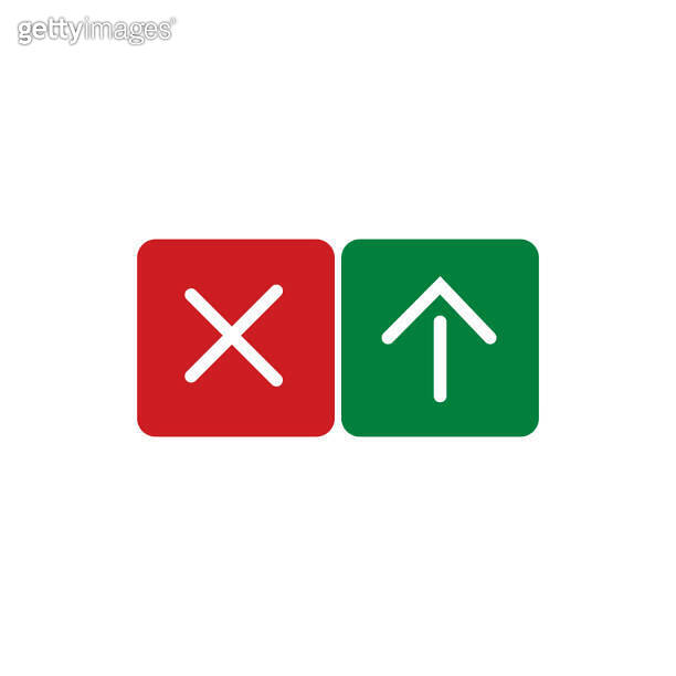Traffic lights with arrow and cross. stop and go sign. Stock Vector ...