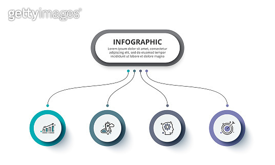 Creative concept for infographic. Business data visualization. Abstract ...