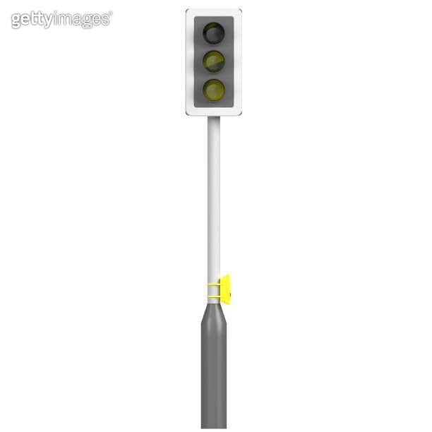 Traffic lights pole with pedestrian crossing button 이미지 (1180237425 ...