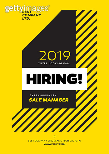 Hiring Poster, We are Hiring Advertisement Design Template. Social ...