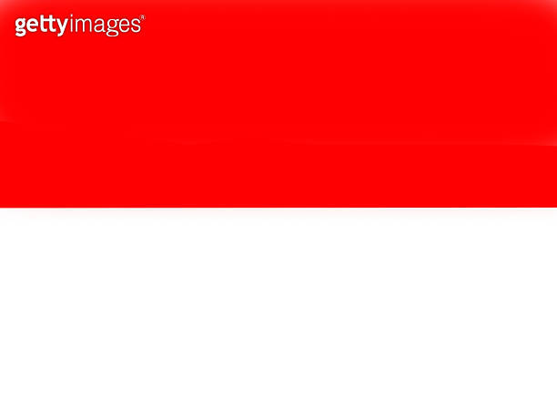 Indonesia flag red and white color created by computer graphic ...