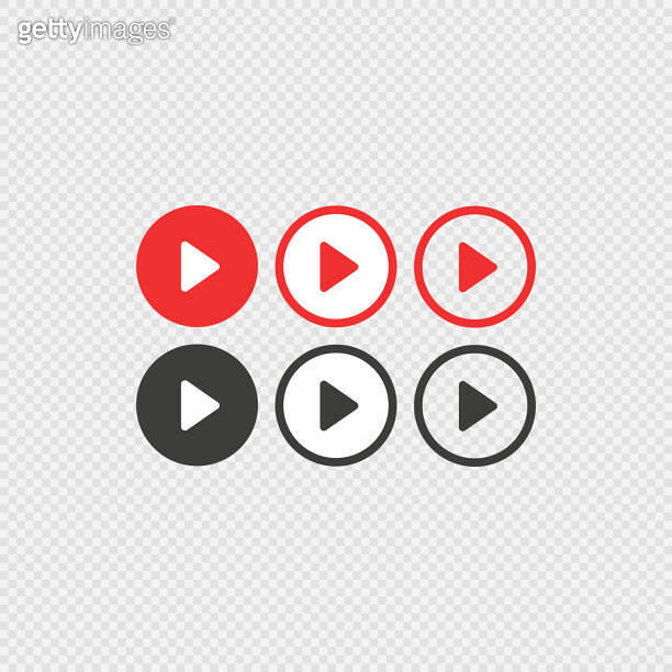Set of video icon logo. Vector illustration in flat design. Eps 10. 이미지 ...