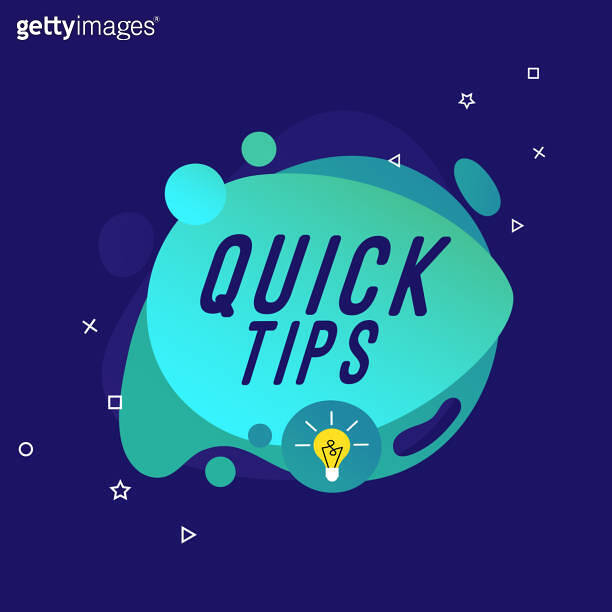 Quick tips Colorful banner Vector illustrator 이미지 (1176356664) - 게티이미지뱅크