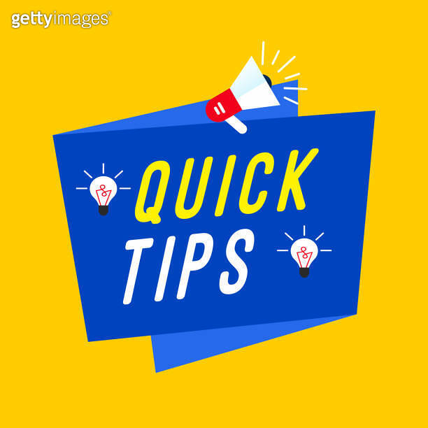 Quick tips Colorful banner Vector illustrator (1176356789) 일러스트, 무료 ...