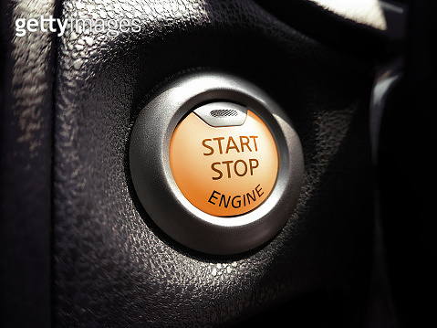 Engine start button of car. 이미지 (1159368716) - 게티이미지뱅크