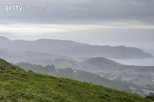 Coastal views from Milagra Ridge including Pacifica, Mori Point ...