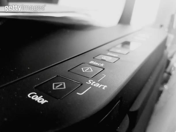 Black and white effect of copy printer 이미지 (1162047052) - 게티이미지뱅크