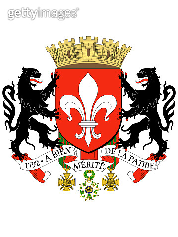 Coat of Arms of the French City of Lille 이미지 (1152033372) - 게티이미지뱅크
