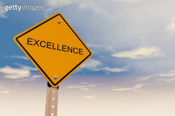 Excellence Road Sign (1144830934) 일러스트, 무료 일러스트 - 게티이미지뱅크