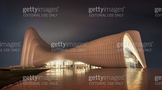 Heydar Aliyev Center Architecture in Baku, Azerbaijan taken in January ...