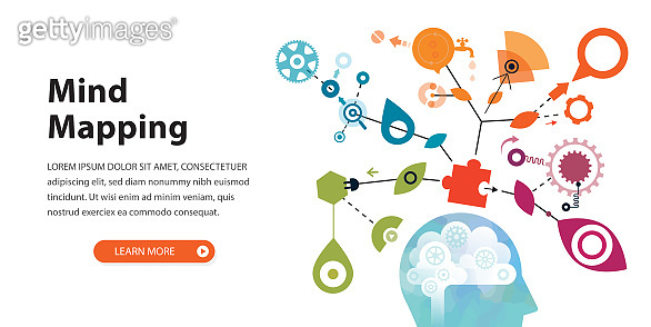 Mind Mapping Web Template 이미지 1131201746 게티이미지뱅크 