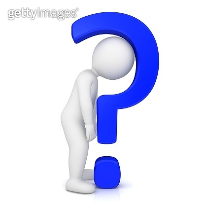 question mark interrogation point 3d blue burnout sign symbol icon with ...