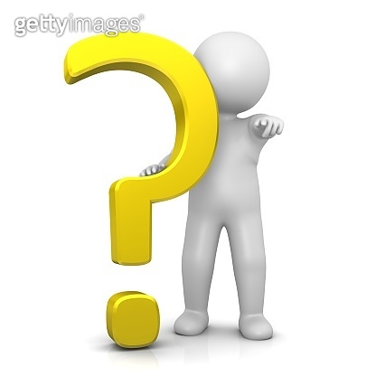 question mark 3d golden yellow interrogation punctuation mark asking ...