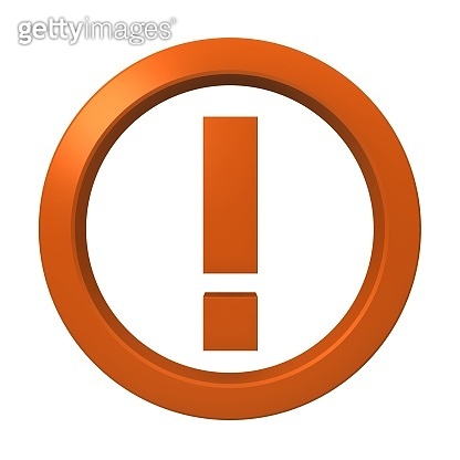 exclamation point sign advice icon instructions warning symbol orange ...