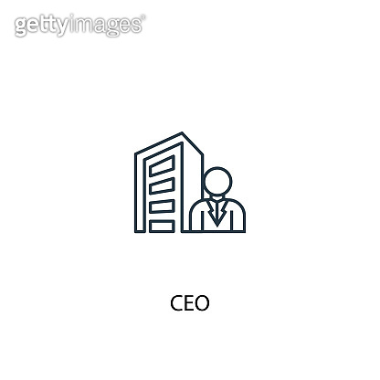 CEO concept line icon. Simple element illustration. CEO concept outline ...