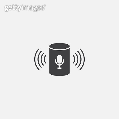 voice assistant base icon. Simple sign illustration. voice assistant ...