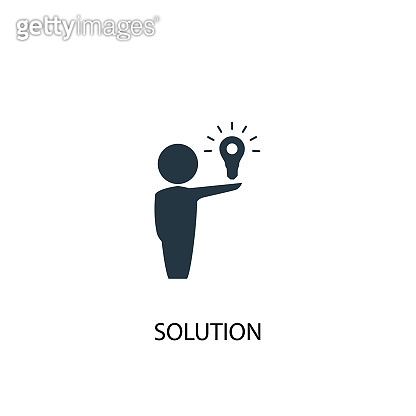 Solution icon. Simple element illustration. Solution concept symbol ...