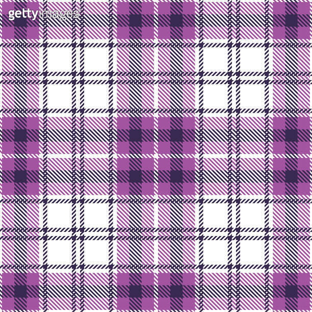 Seamless tartan plaid pattern texture. Bright purple check plaid for ...