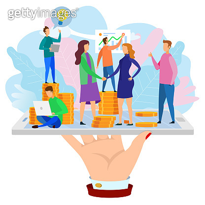 Woman Shake Hand Developer Team Report Grow Chart 이미지 (1144690163) - 게티 ...