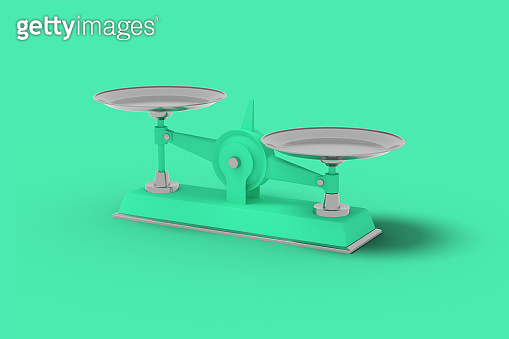 Green libra on a green background. Abstract image. Concept business. 3D ...
