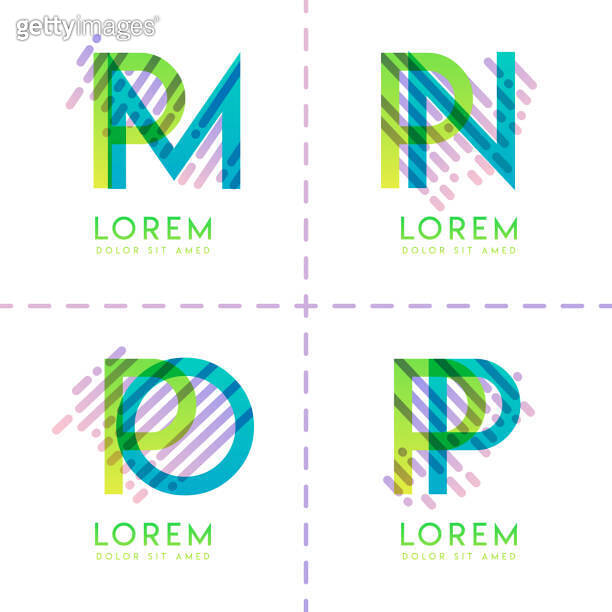 colorful alphabet bold logo for promotion, marketing and advertising ...