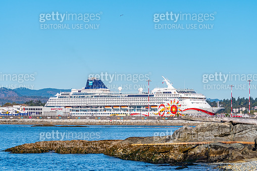 Norwegian (NCL) Sun Cruise Ship docked at Ogden Point Pier A Terminal ...