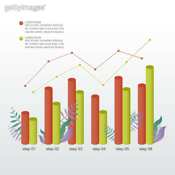 Bar Chart Graph Diagram Statistical Business Infographic Illustration ...