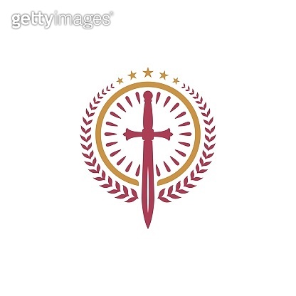 Christian Sword Badge design inspiration 이미지 (1172080883) - 게티이미지뱅크