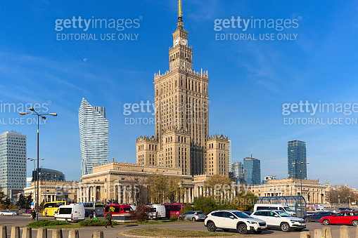 Palace of Culture and Science, the tallest building in Poland, Warsaw ...