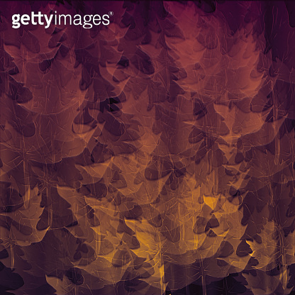 Autumn stylized paper. Vintage paper design. Leaves cut out effects on ...