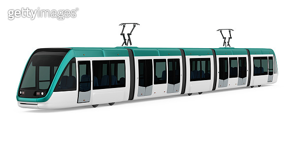 Modern Tram-Train Isolated 이미지 (1166261774) - 게티이미지뱅크