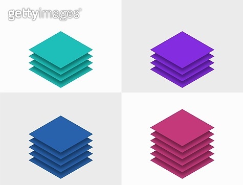 Isometric layers and steps infographic chart 이미지 (1175763730) - 게티이미지뱅크