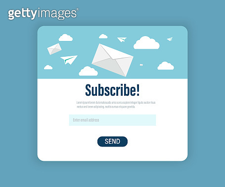 template for email subscribe. Colourful Emailer Template Design for ...