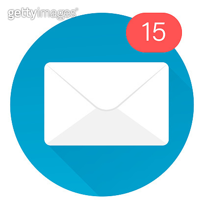 Email icon. Mail icon. Envelope. New incoming Messages icon with ...