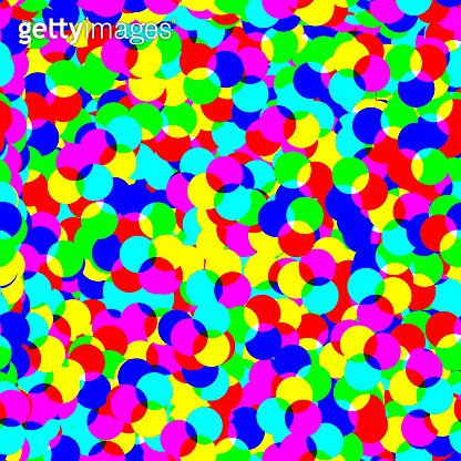 Vector digital multicolor dots colored pattern/ transparent geometrical ...