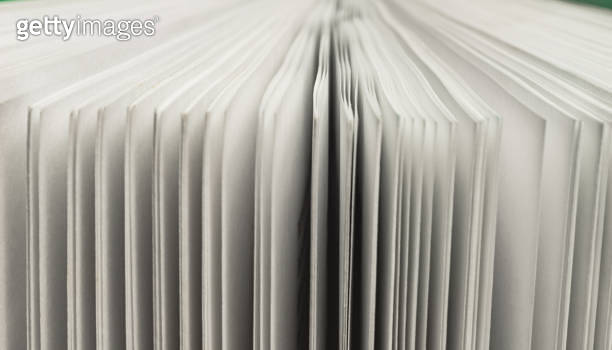 Close up beautiful white pages book background texture. Macro ...