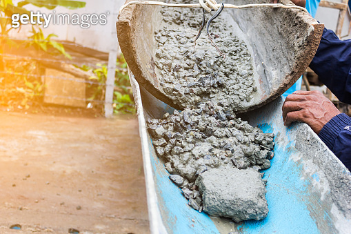 Concrete pouring ,texture of ready mixed concrete cement mortar with ...