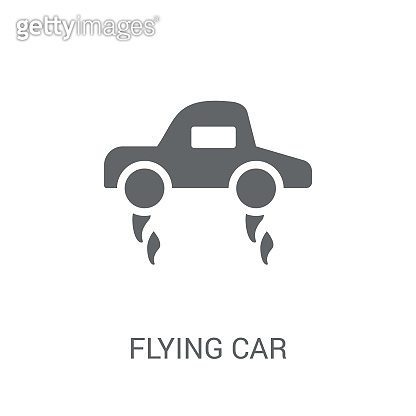 Flying car icon. Trendy Flying car logo concept on white background ...