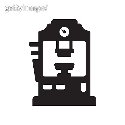 Press machine icon. Trendy Press machine logo concept on white ...