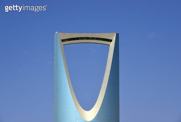 Kingdom Centre tower - top floors and sky bridge, Riyadh, Saudi Arabia ...