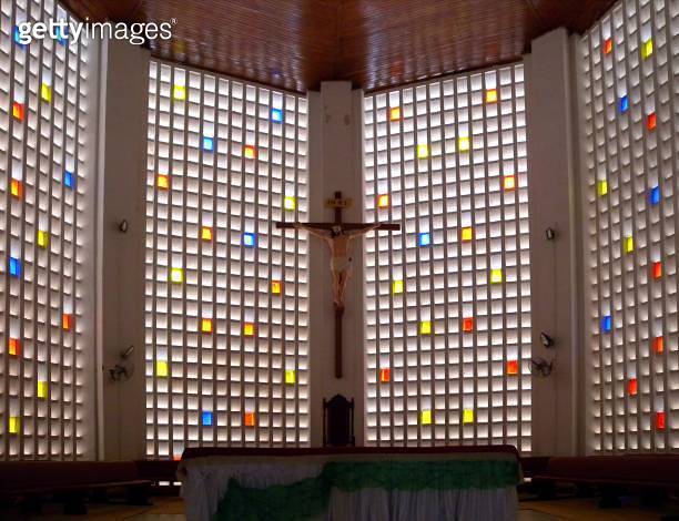 Altar of the Cathedral of Our Lady of the Immaculate Conception, Bangui ...