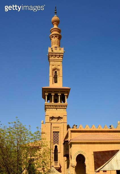 King Farouq Mosque - minaret, Neo-Mamluk style, Khartoum, Sudan 이미지 ...