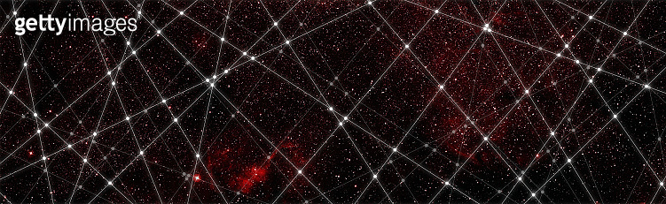 Line and dot pattern and colorful space background. Elements of this ...