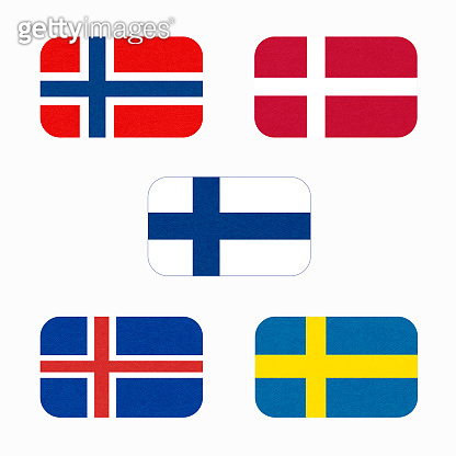 Flags of Scandinavia, scandinavian northern states, nordic countries ...