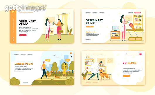 Animals Treated by Veterinarians in Vet Clinic. 이미지 (1188431802) - 게티이미지뱅크