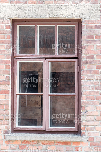Window of barrack at Auschwitz I, Former German Nazi Concentration and ...