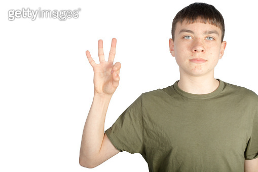 American Sign Language performed on one hand 이미지 (1133202221) - 게티이미지뱅크